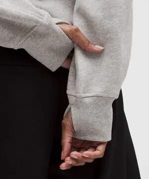 Lululemon Scuba Oversized Full-zip Hoodie - Heathered Core Medium Grey