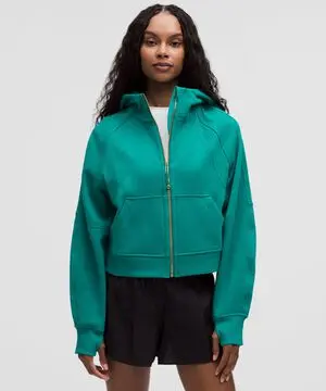 Lululemon Lululemon Scuba Oversized Full-Zip Hoodie Sonic Teal/gold