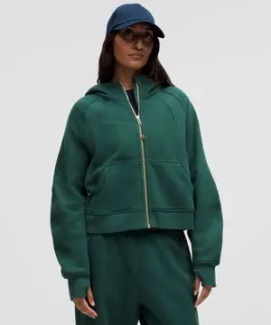 Lululemon Lululemon Scuba Oversized Full-Zip Hoodie Storm Teal/gold