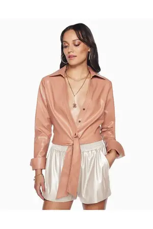 Ramy Brook Wylder Front Tie Top