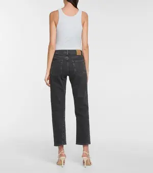 TOTEME Mid-rise Straight Jeans - Grey