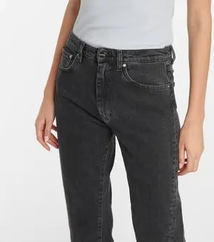 TOTEME Mid-rise Straight Jeans - Grey