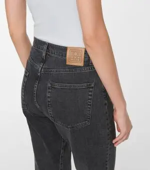 TOTEME Mid-rise Straight Jeans - Grey