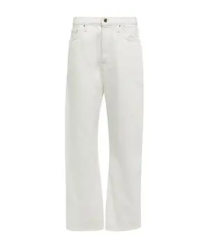 TOTEME Toteme Mid-Rise Straight Jeans White