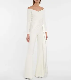 Safiyaa Halluana Flared Pants - White