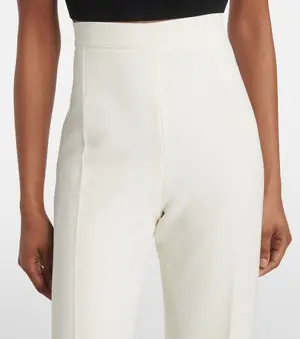 Safiyaa Halluana High-rise Flared Pants - White