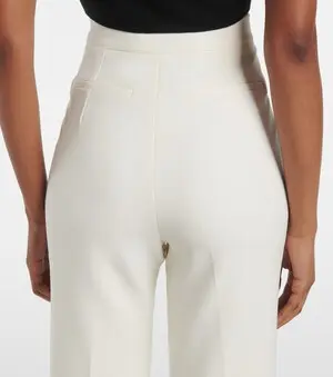 Safiyaa Halluana High-rise Flared Pants - White