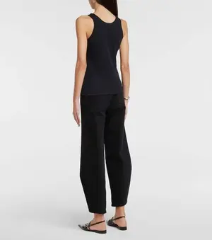 TOTEME Ribbed-knit Stretch-cotton Tank Top
