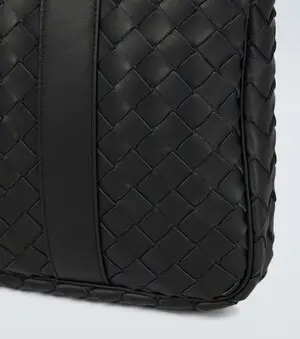 Bottega Veneta Classic Medium Intrecciato Leather Briefcase - Black