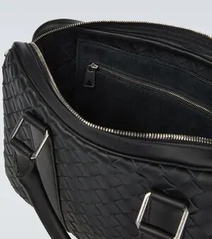 Bottega Veneta Classic Medium Intrecciato Leather Briefcase - Black