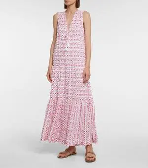 Heidi Klein Penida Printed Maxi Dress - Pink