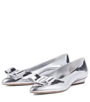 FERRAGAMO Viva Leather Ballet Flats