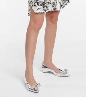 FERRAGAMO Viva Leather Ballet Flats