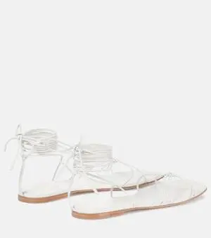 GIANVITO ROSSI Lace-up Leather Sandals
