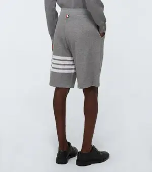 Thom Browne 4-bar Cotton Jersey Shorts