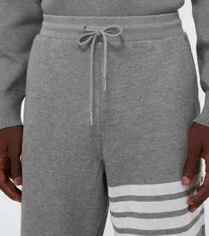 Thom Browne 4-bar Cotton Jersey Shorts