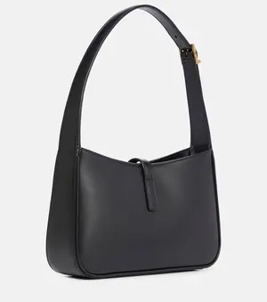 Saint Laurent Le 5 À 7 Leather Shoulder Bag - Black