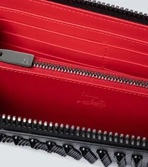 CHRISTIAN LOUBOUTIN Panettone Leather Wallet - Black