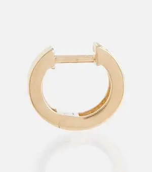 SYDNEY EVAN Two Row 14kt Huggie Earrings With Diamonds