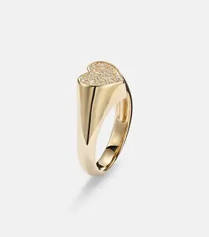 SYDNEY EVAN 14kt Yellow Diamond Heart Ring