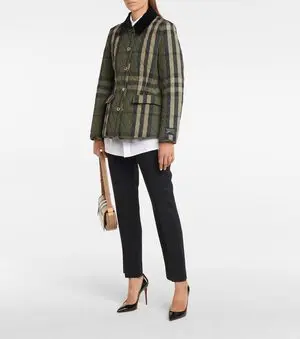 Burberry Checked Quilted Jacket