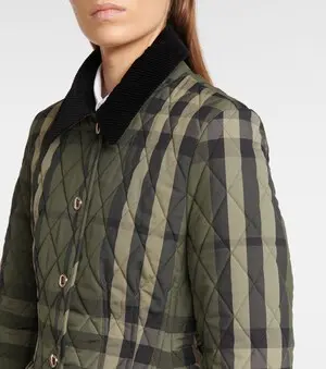 Burberry Checked Quilted Jacket