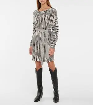 Missoni One-shoulder Cashmere Minidress