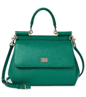 Dolce & Gabbana Sicily Small Leather Shoulder Bag