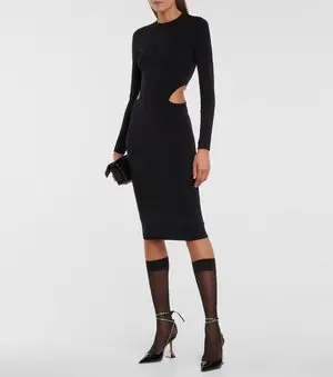 Wolford X Amina Muaddi Crystal-embellished Socks