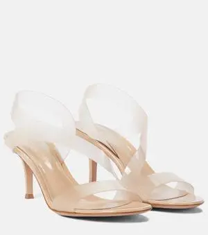 GIANVITO ROSSI Metropolis 70 Slingback Sandals - Beige