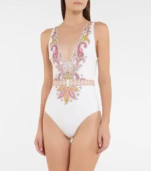 Zimmermann Teddy Belted Swimsuit