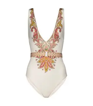 Zimmermann Teddy Belted Swimsuit