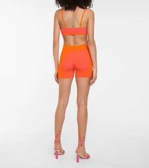 Jacquemus Le Short Arancia Biker Shorts - Orange