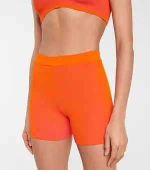 Jacquemus Le Short Arancia Biker Shorts - Orange