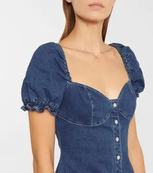 Staud Sur Denim Mini Dress