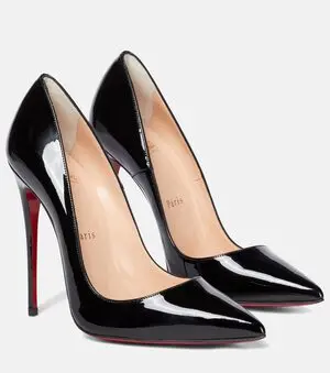 CHRISTIAN LOUBOUTIN So Kate 120 Patent Leather Pumps - Black