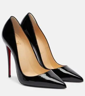 CHRISTIAN LOUBOUTIN So Kate 120 Patent Leather Pumps - Black