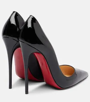 CHRISTIAN LOUBOUTIN So Kate 120 Patent Leather Pumps - Black