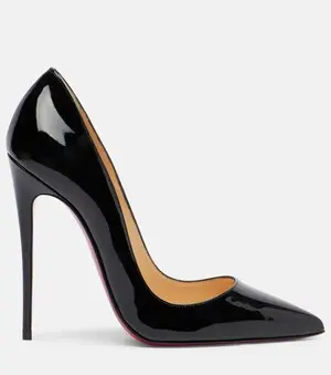 CHRISTIAN LOUBOUTIN So Kate 120 Patent Leather Pumps - Black