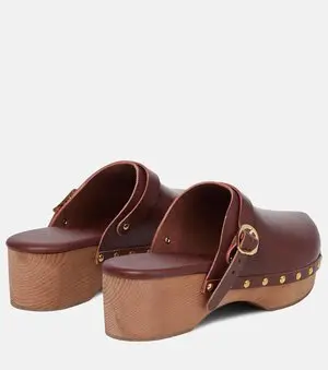 ANCIENT GREEK SANDALS Classic Closed Leather Clogs