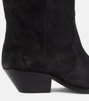 Isabel Marant Étoile Denvee Suede Knee-high Boots - Black