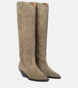 Isabel Marant Étoile Denvee Suede Knee-high Boots - Brown