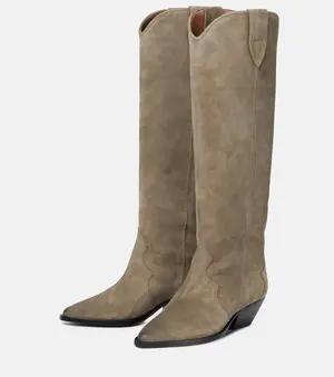 Isabel Marant Étoile Denvee Suede Knee-high Boots - Brown