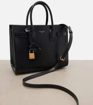 Saint Laurent Sac De Jour Baby Leather Tote - Black