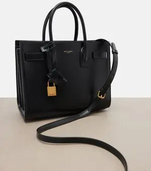 Saint Laurent Sac De Jour Baby Leather Tote - Black