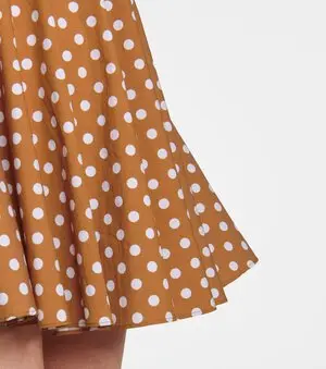 Caroline Constas Dina Polka-dot Minidress