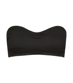 ALEXANDRA MIRO Tara Bandeau Bikini Top - Black