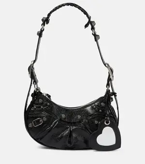 Balenciaga Le Cagole Xs Leather Shoulder Bag - Black