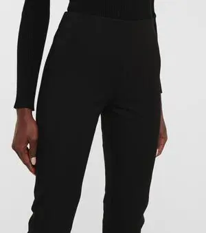 JOSEPH High-rise Stretch-gabardine Leggings - Black