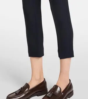 Brunello Cucinelli High-rise Silk-blend Pants